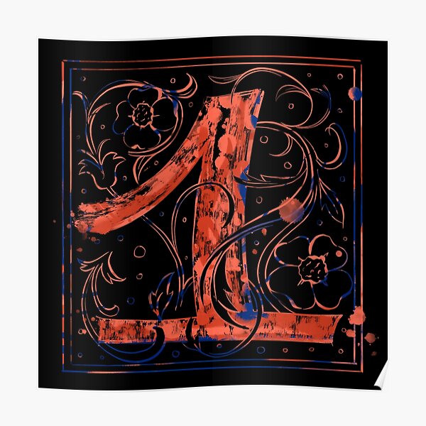 "Number 1" Poster for Sale by geep44 | Redbubble