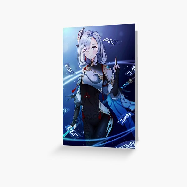 "Cute Shenhe Genshin Impact" Greeting Card for Sale by sasquachnime ...