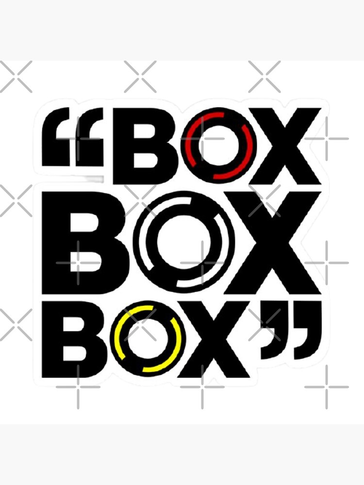 " Box Box Box Motorsport : Merch and Apparel - " Poster for Sale by ...