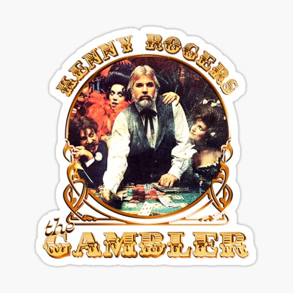 "Kenny Rogers The Gambler Original" Sticker for Sale by AlvisTorphy ...