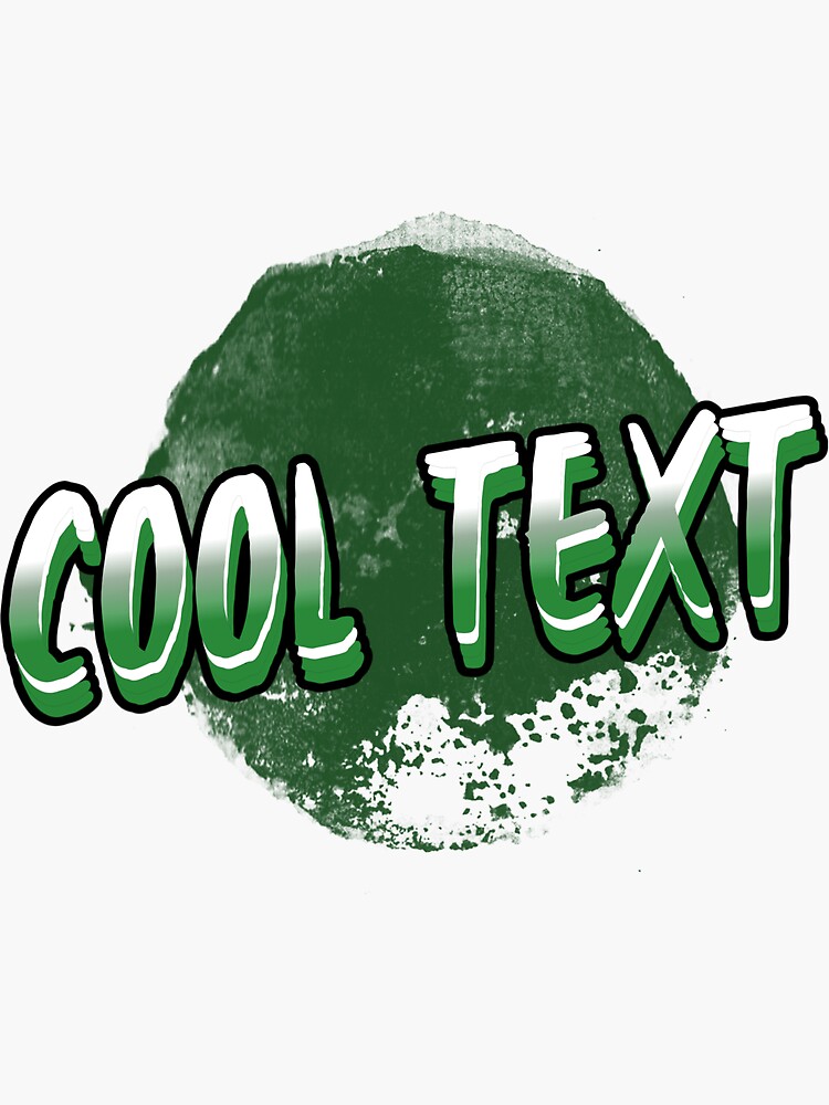 "Cool Text" Sticker by SchoolDesigns | Redbubble