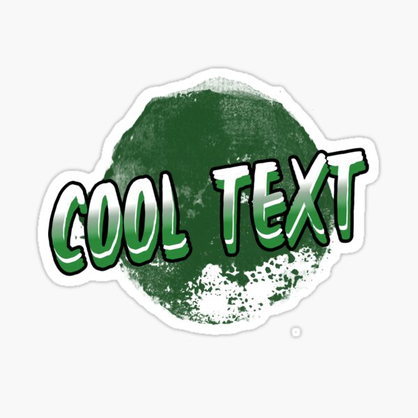 "Cool Text" Sticker by SchoolDesigns | Redbubble