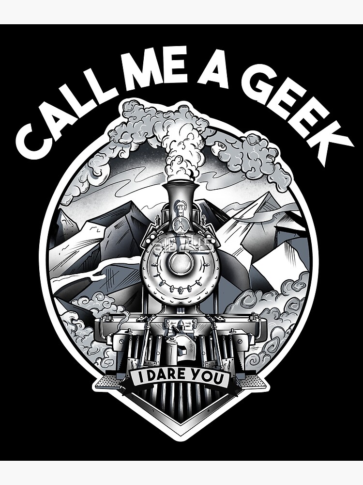 Lámina fotográfica «Coleccionista de trenes Goth Steam Train Geek ...