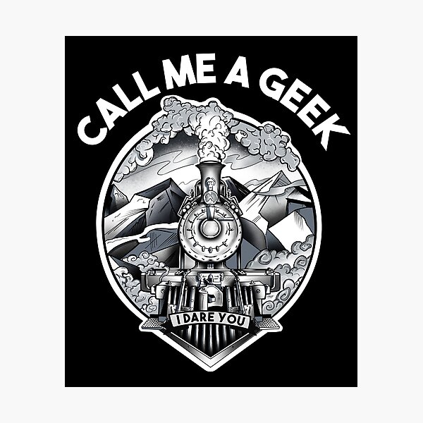 Lámina fotográfica «Coleccionista de trenes Goth Steam Train Geek ...