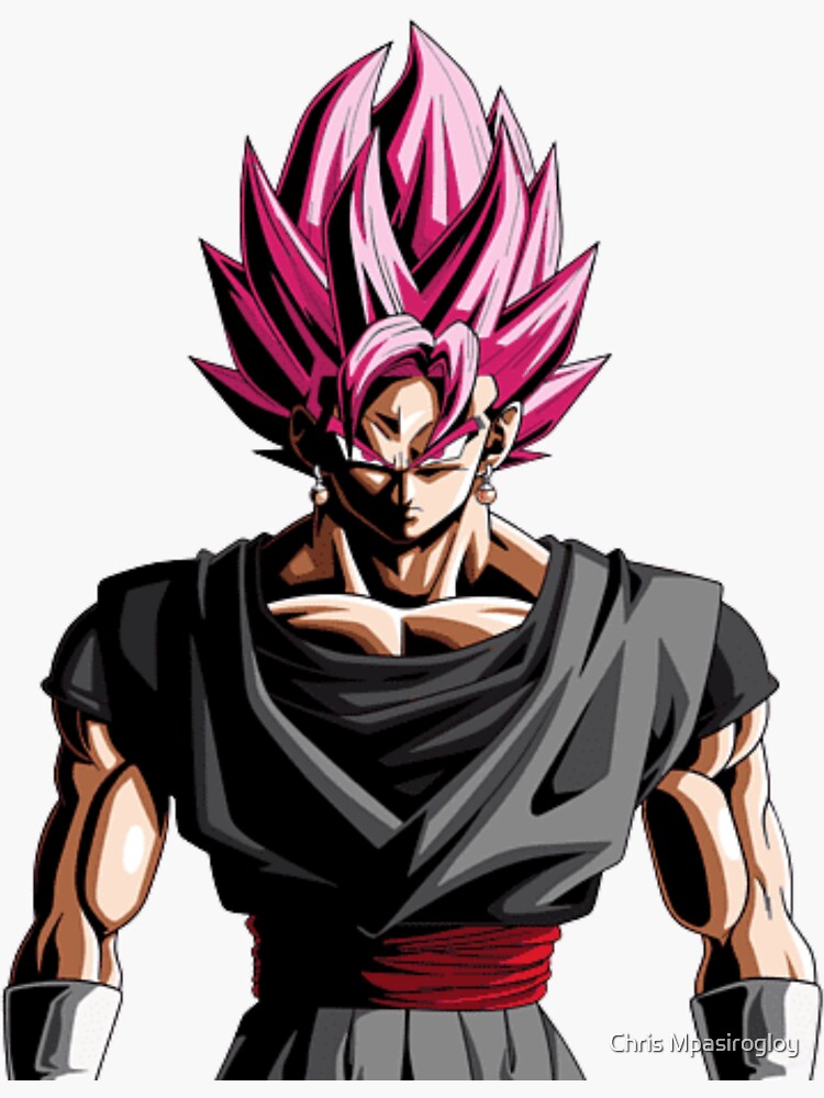 "Goku Rose" Sticker for Sale by Χρήστος Μπασιρογλου | Redbubble