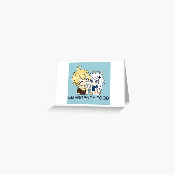 "Genshin Impact Paimon" Greeting Card by CutieKatDesign | Redbubble