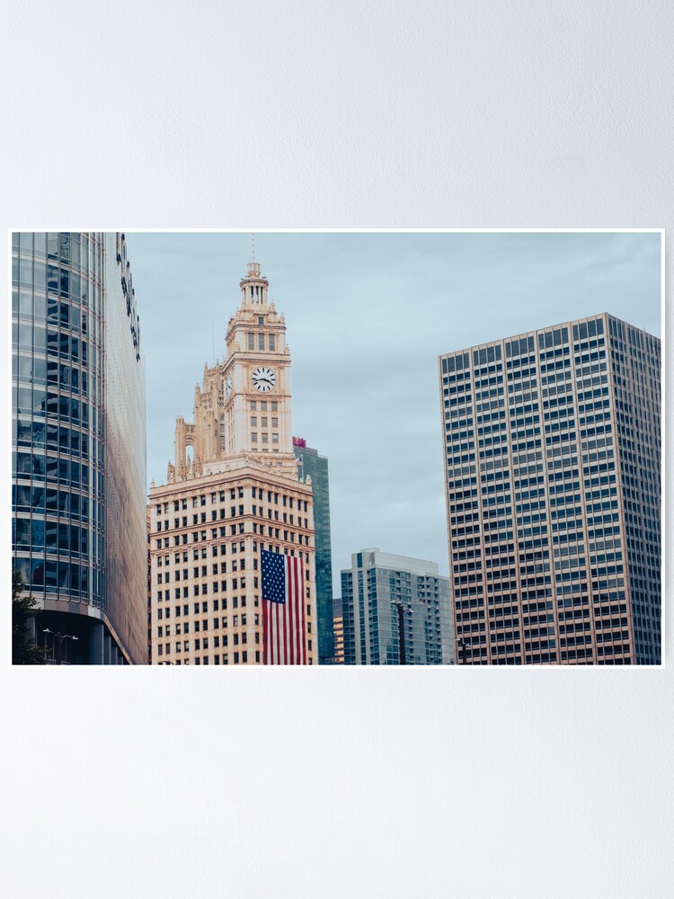 "Wrigley Building Art Deco Chicago" Poster for Sale by jormiphoto ...