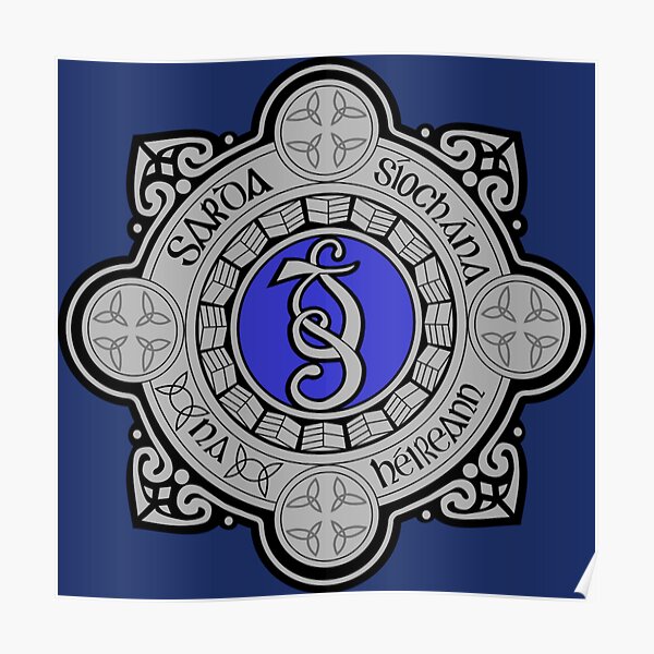 "Badge of An Garda Síochána" Poster by Shav | Redbubble