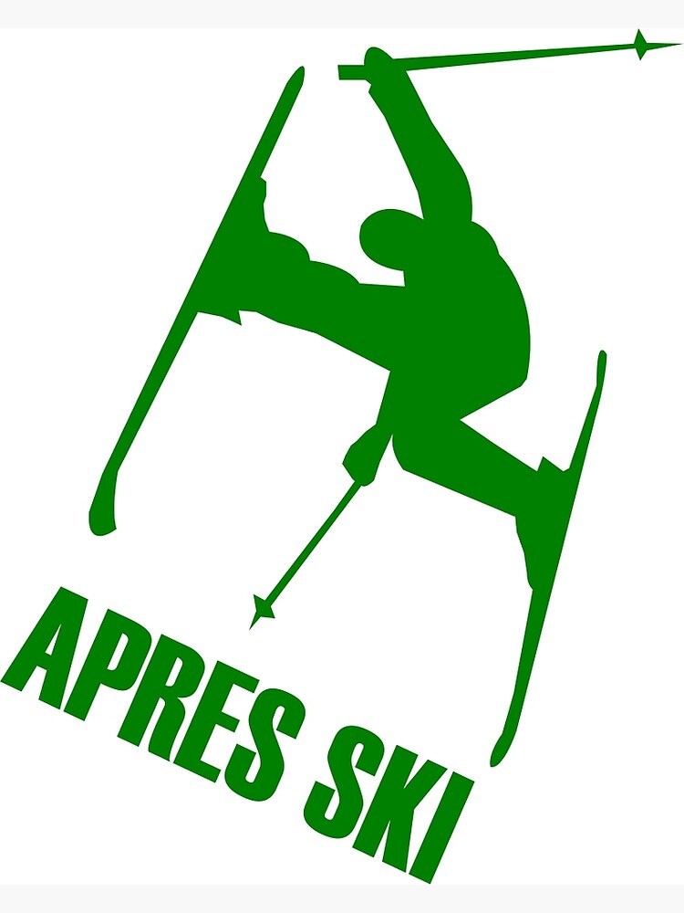 "Ski, skiing, après ski, freeski, winter, snow, mountain, sport" Poster ...