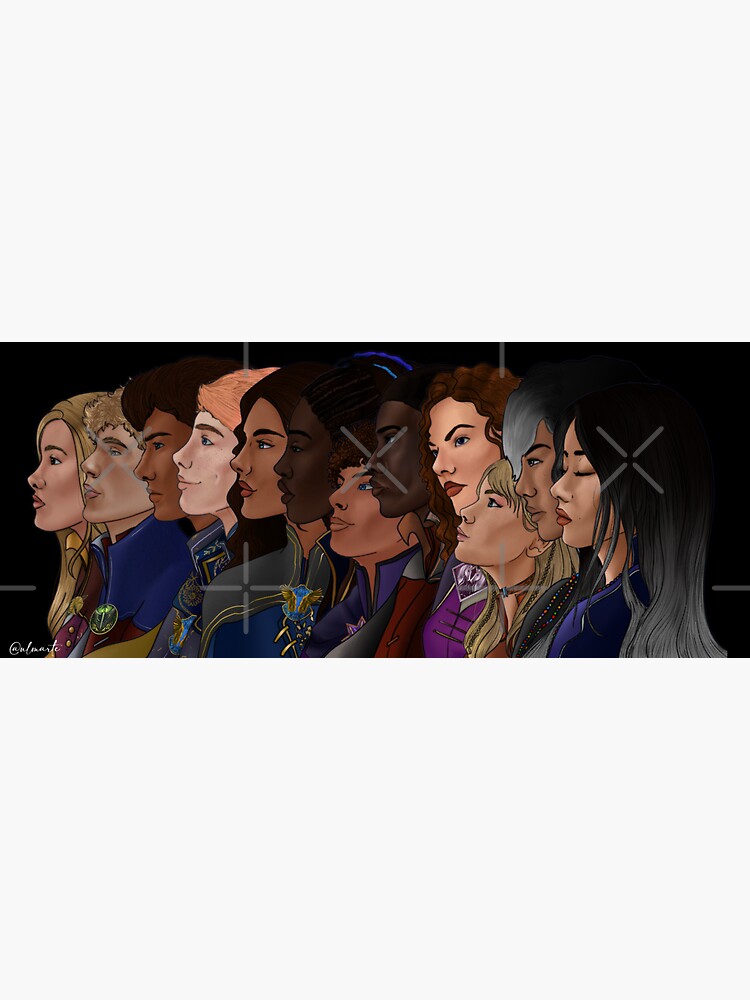 "Main kotlc characters " Sticker for Sale by nlmarte | Redbubble