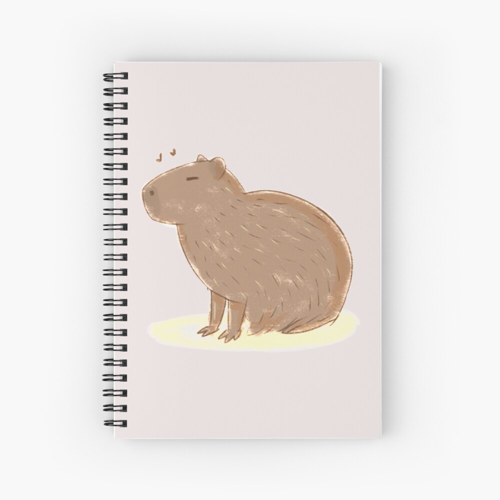 "Capybara " Spiral Notebook for Sale by CapybaraPrints | Redbubble