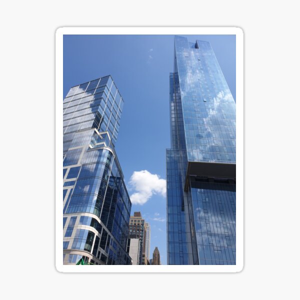 "New York Manhattan Skyscrapers" Sticker for Sale by Ahmedsalama1 ...