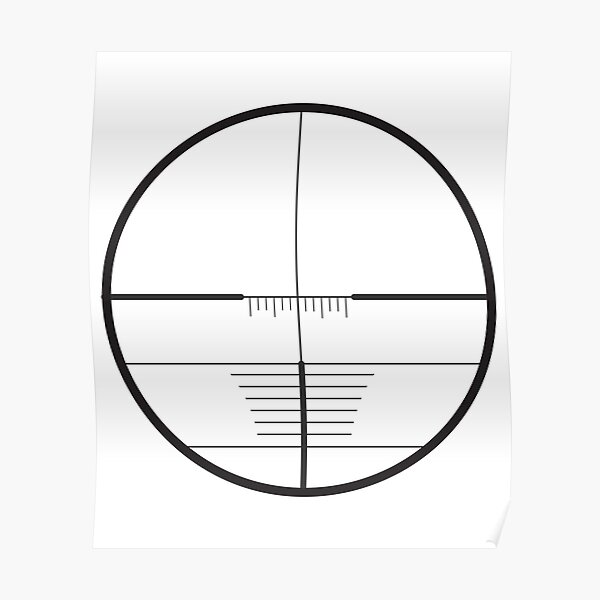 "Military or sport Sniper rifle scope." Poster for Sale by AmnDesign ...
