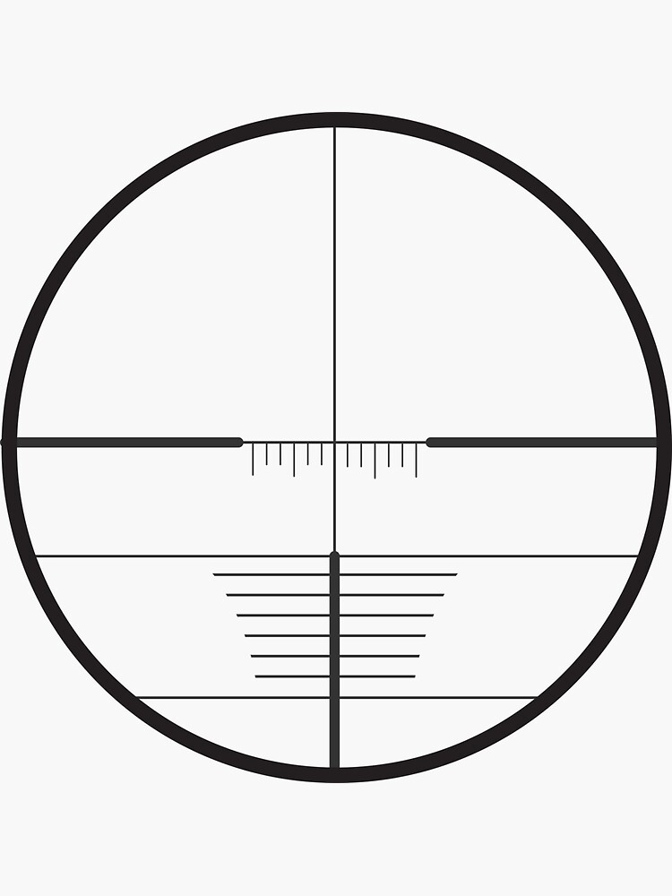 "Military or sport Sniper rifle scope." Sticker for Sale by AmnDesign ...