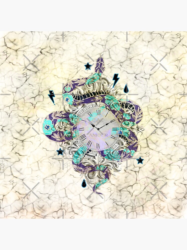 "Snake Clock Digital Art" Poster for Sale by Tiyadesigns | Redbubble