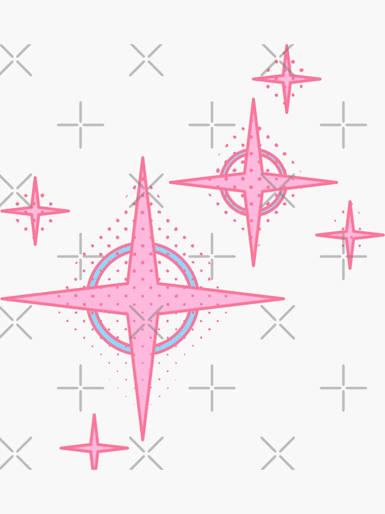 "Night star " Sticker by ILLUSION-379 | Redbubble
