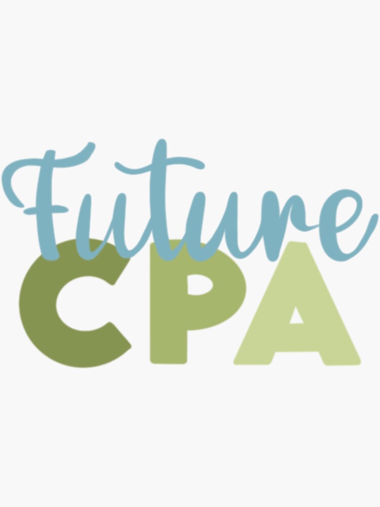"Future CPA" Sticker for Sale by accountingann | Redbubble