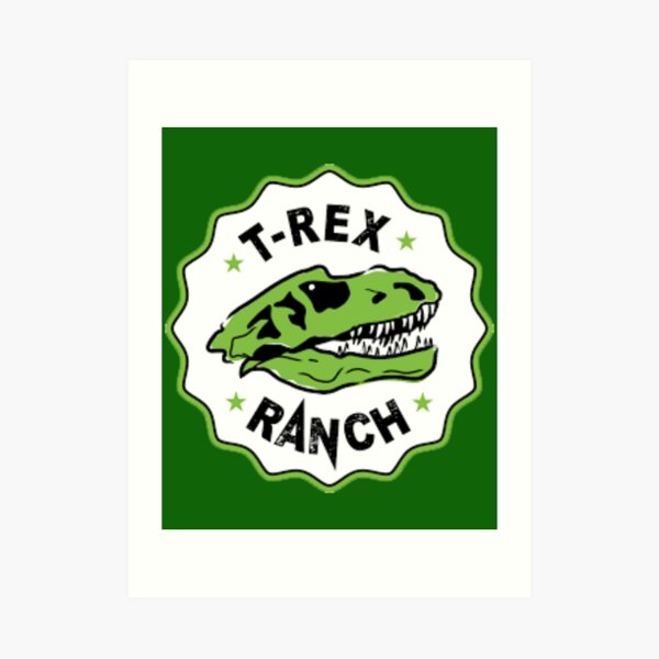 "T-rex ranch" Art Print for Sale by AgTee | Redbubble