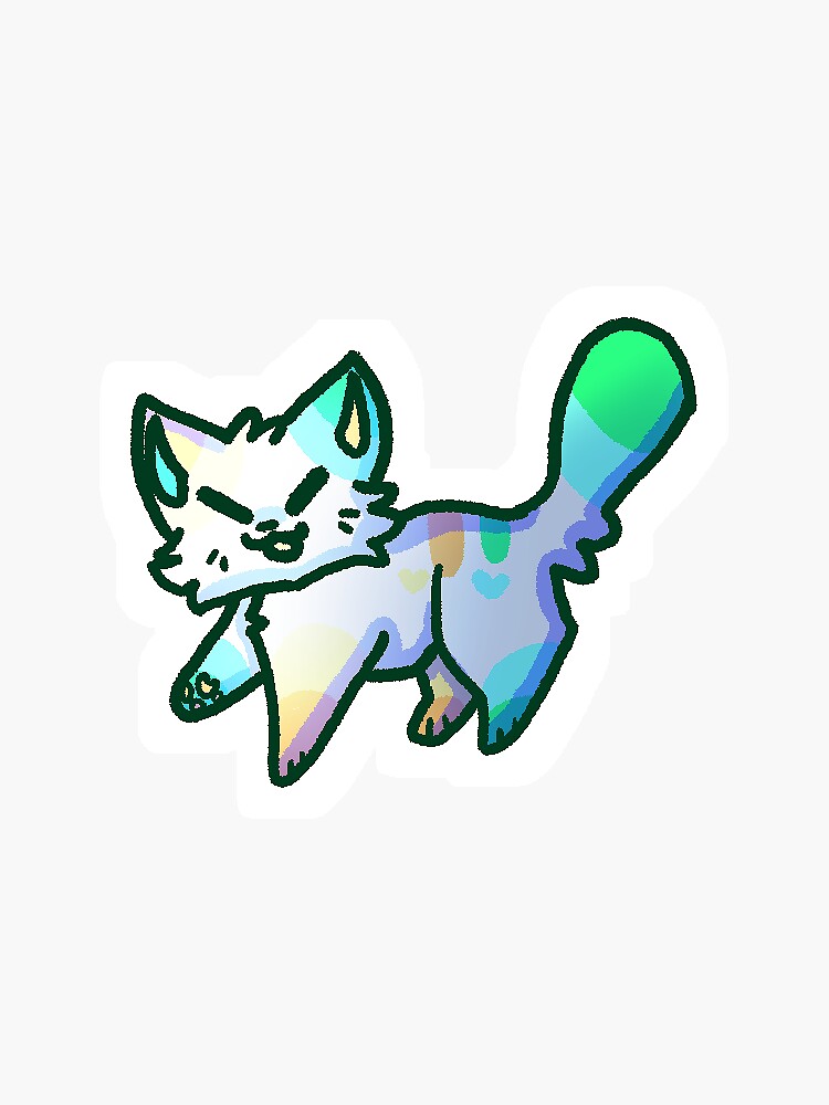 "neopronoun pride kitten" Sticker for Sale by SquinkExists | Redbubble