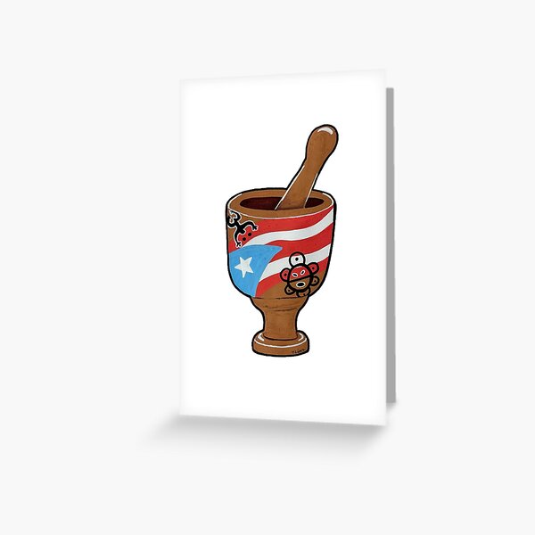 "Pilón Boricua | Puerto Rico Flag" Greeting Card for Sale by Art-y-Son ...
