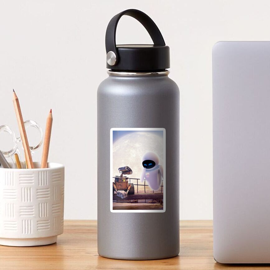 "Wall-E and Eve" Sticker by CartoonBlast | Redbubble