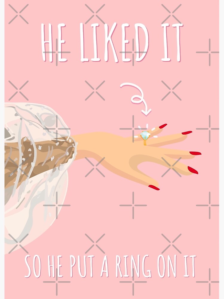 "Diamond Ring Engagement Card" Greeting Card for Sale by girlinmindco ...