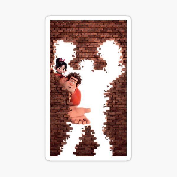 "Wreck it Ralph and Vanellope" Sticker for Sale by CartoonBlast | Redbubble