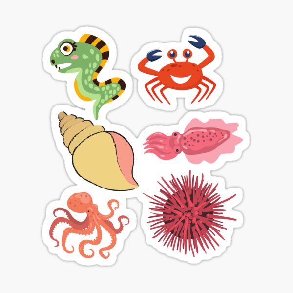 "unique sea creatures" Sticker for Sale by Hinny8 | Redbubble