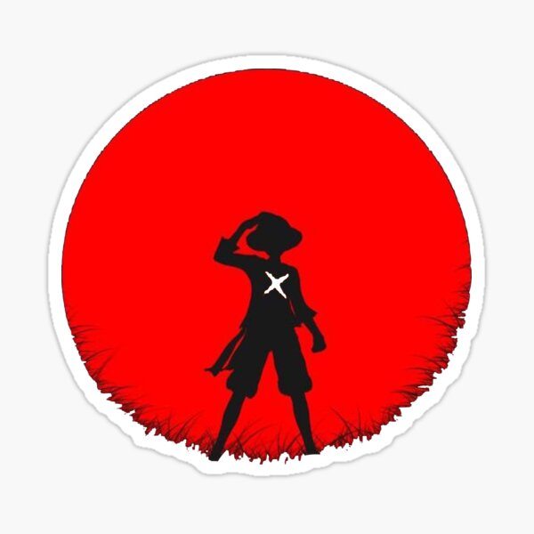 "ONE Piece : LUFFY " Sticker for Sale by sacorashop | Redbubble