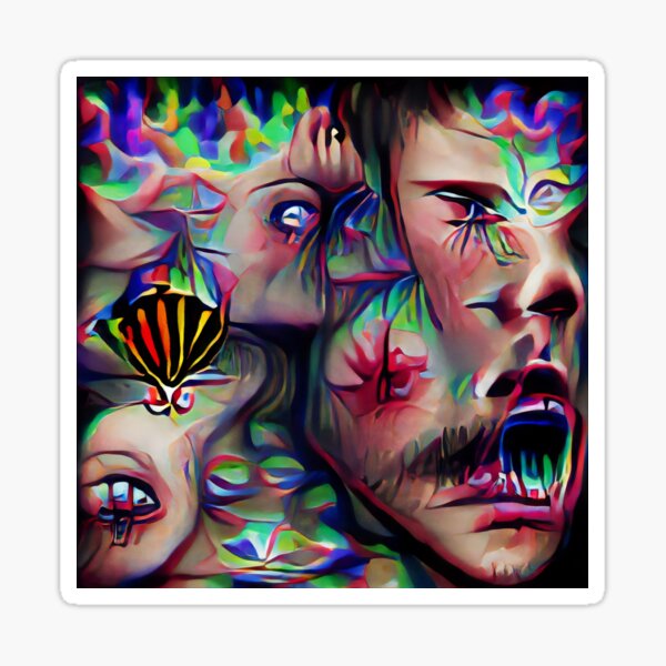"Hallucination" Sticker by EtherealAI | Redbubble