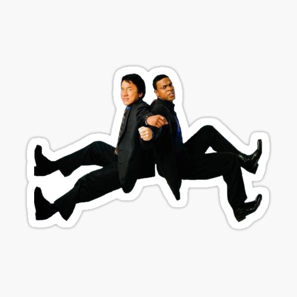 "Rush Hour Movie Climbing The Wall" Sticker for Sale by KaraCroft ...