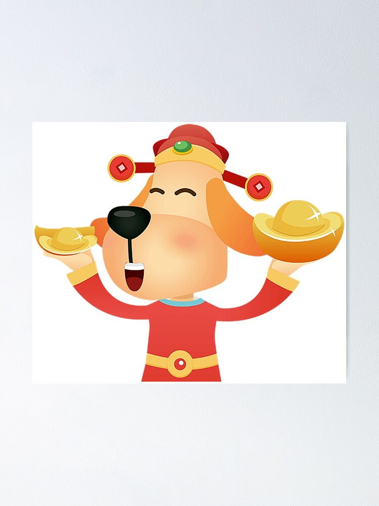 "Happy Dog" Poster for Sale by CoolArt92 | Redbubble