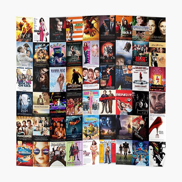 "00s Movies Collage" Poster for Sale by baker-cm | Redbubble