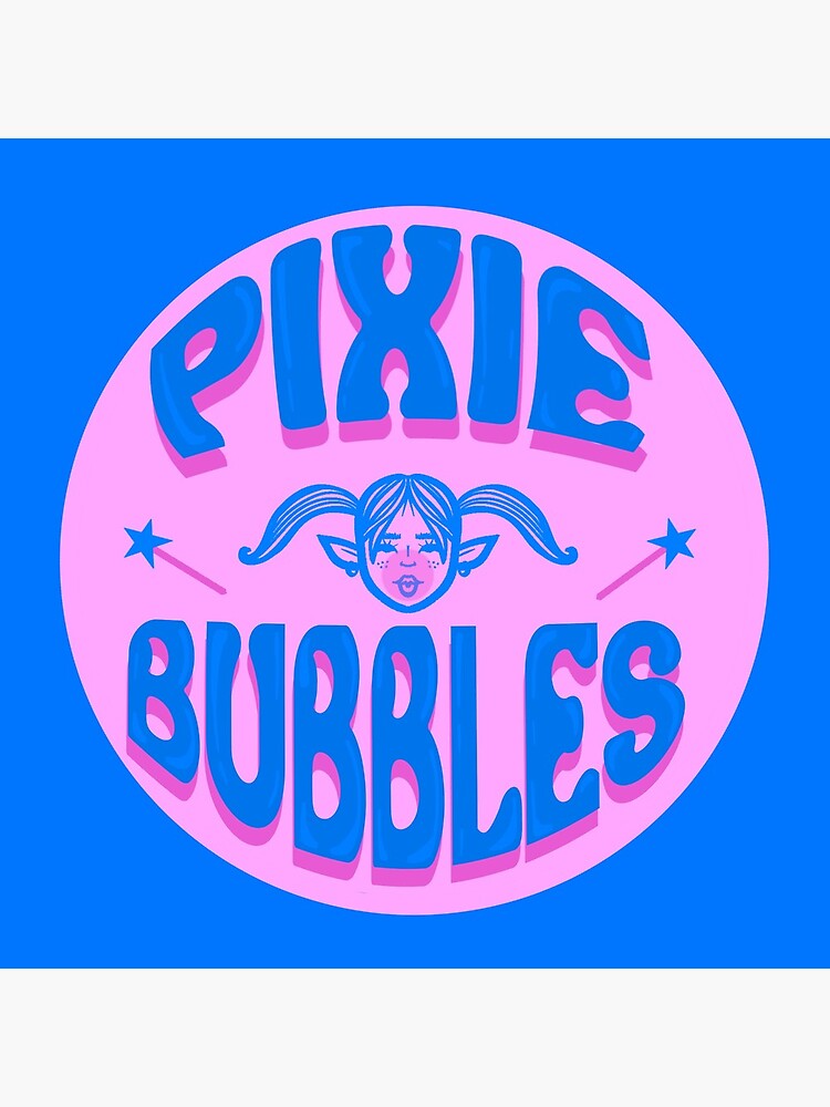 "PIXIE-BUBBLES LOGO" Art Print for Sale by pixie-bubbles | Redbubble