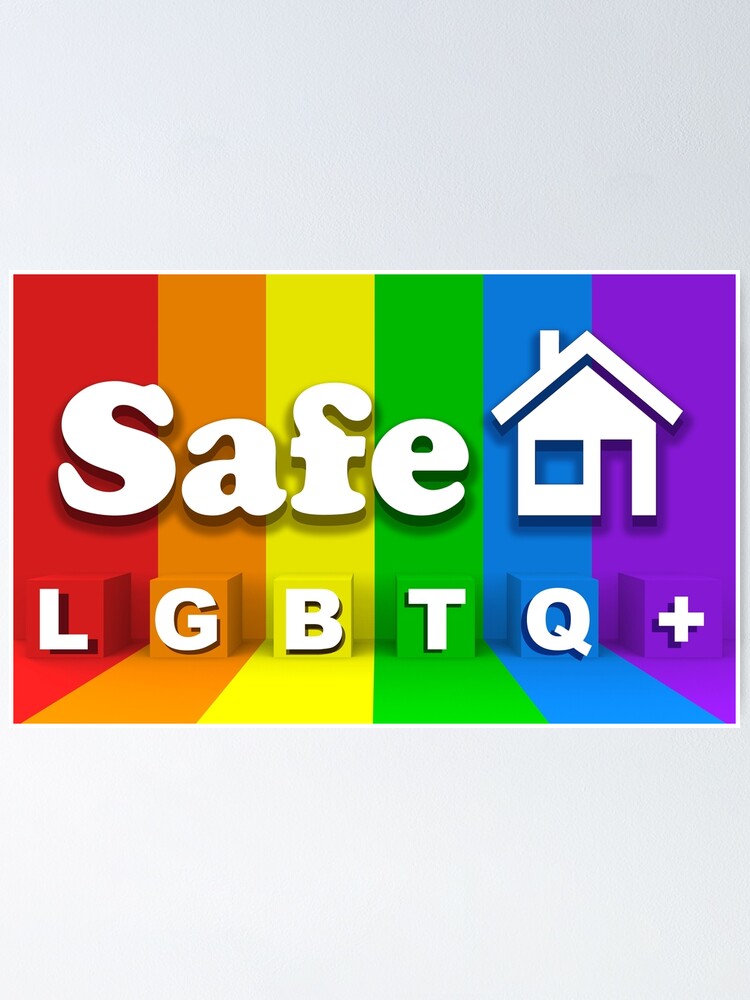 "LGBTQ Plus Sign Safe Zone Equality" Poster by aronia | Redbubble