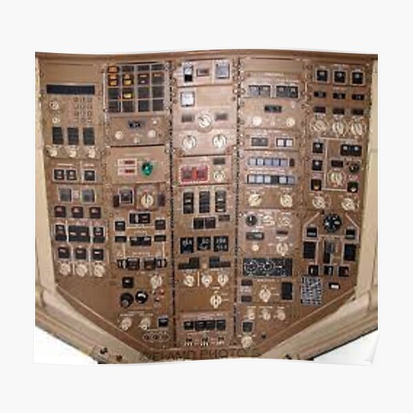 "BOEING 767 OVERHEAD PANEL " Poster for Sale by Ljubo339- | Redbubble
