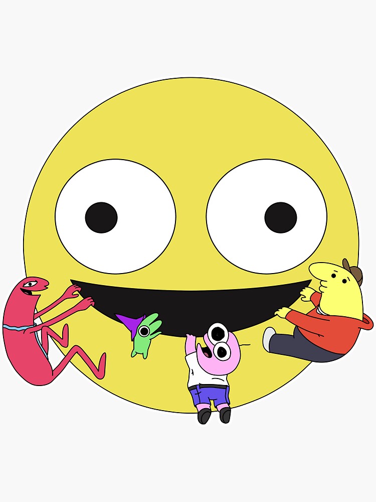 "Smiling Friends" Sticker for Sale by WormEnthusiast | Redbubble