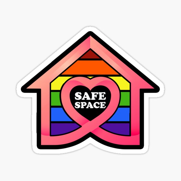"LGBTQ Plus Sign Safe Space Equality" Sticker for Sale by aronia ...