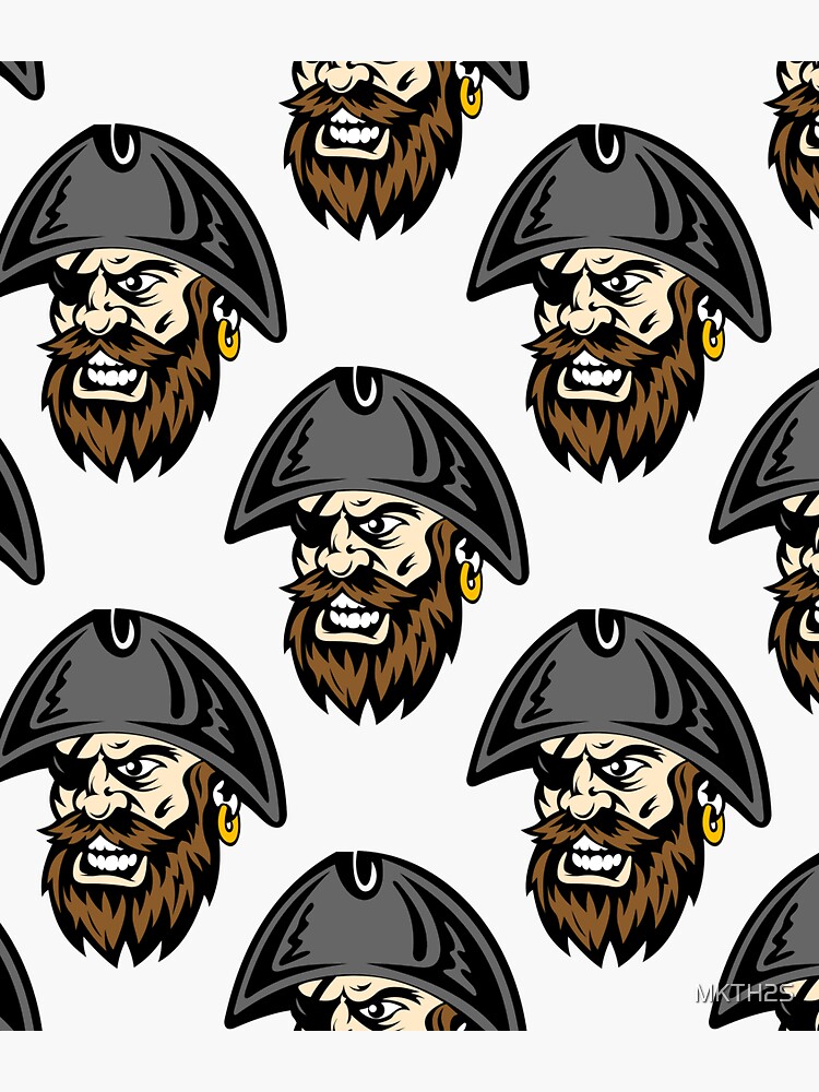 Pegatina «Un vector de un fondo transparente de dibujos animados feroz ...