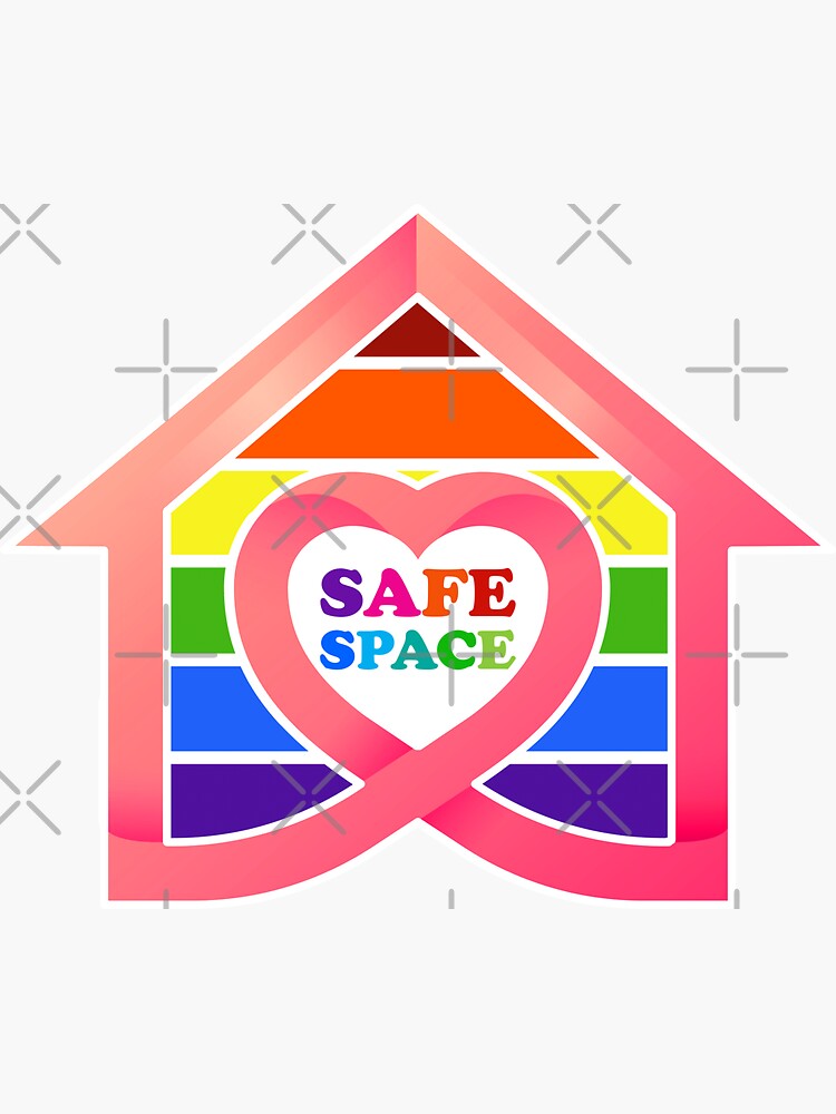 "LGBTQ Plus Sign Safe Space, Zone, Equality" Sticker for Sale by aronia ...