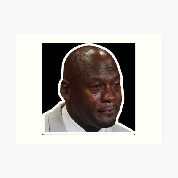 "crying man meme" Art Print for Sale by los-memes | Redbubble
