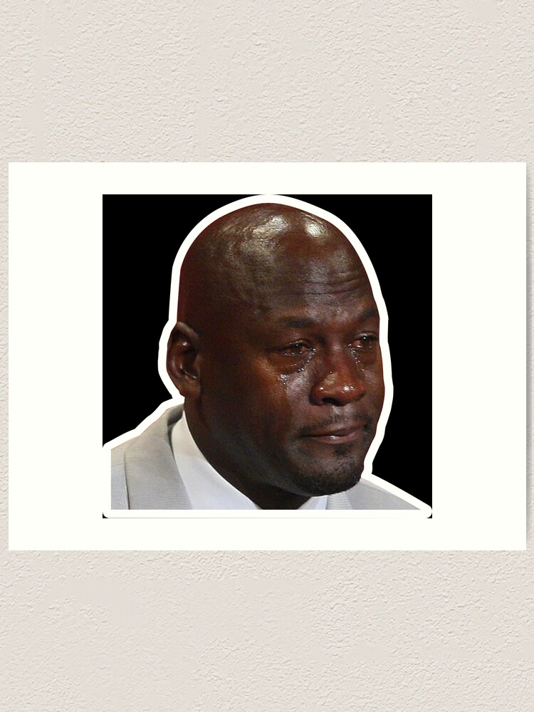 "crying man meme" Art Print for Sale by los-memes | Redbubble