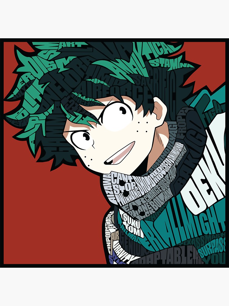 "Deku - My Hero Academia" Sticker for Sale by MayoDesigner | Redbubble