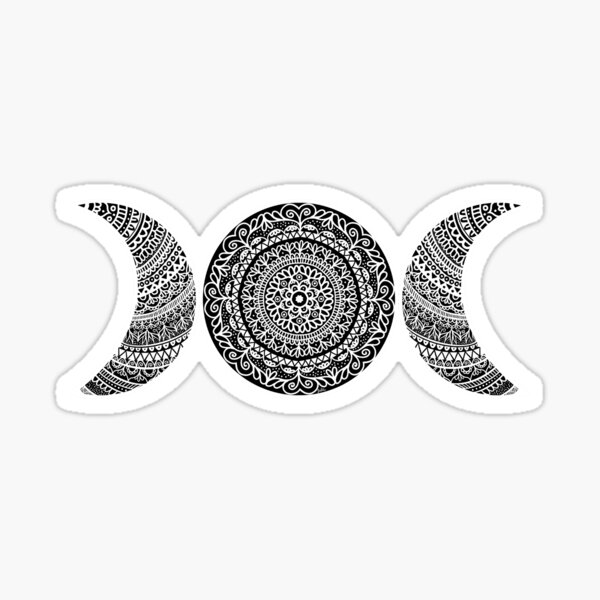 "Witchy Moon Mandala" Sticker for Sale by julieerindesign | Redbubble