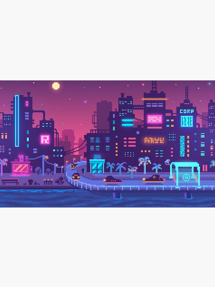 "Neon pixel art" Poster for Sale by KanaeGaming | Redbubble