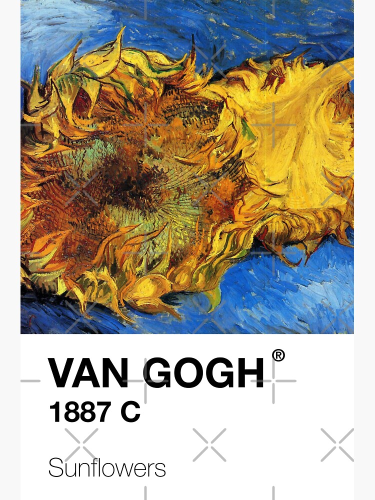 Pegatina «Vincent van gogh girasoles pantone» de Platform11west | Redbubble