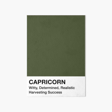 "Capricorn Pantone" Art Board Print for Sale by AstroCreative | Redbubble