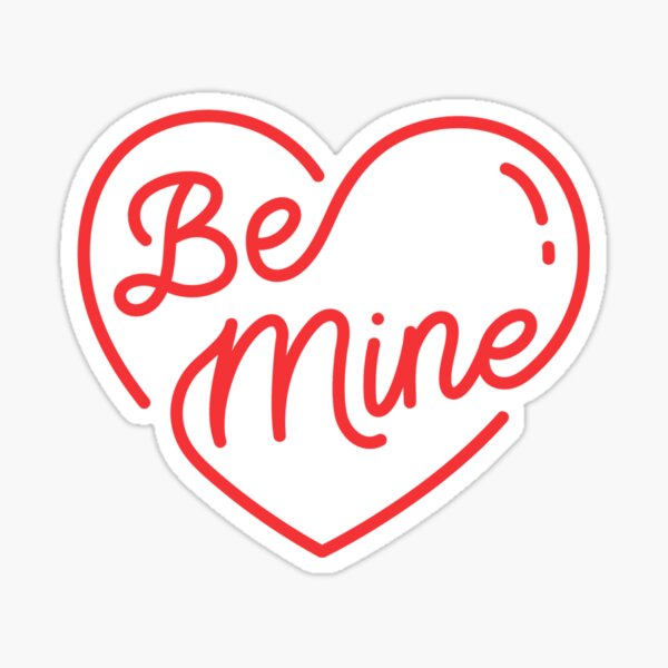 "Be mine" Sticker for Sale by BtsArmy02 | Redbubble