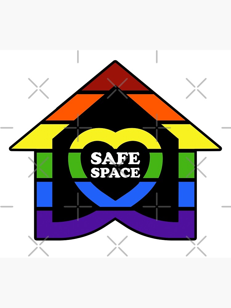 "Sign LGBT Flag Colors Safe Space Equality" Poster for Sale by aronia ...