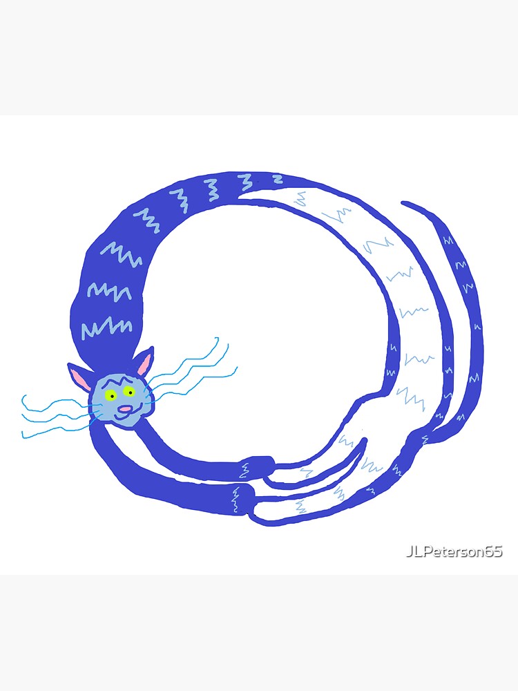 "Cat in Moebius Pose" Sticker for Sale by JLPeterson65 | Redbubble